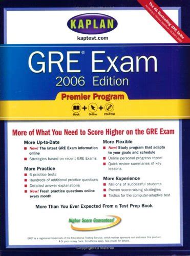 Study Material Kaplan Gre Exam 2006 Premier Program Kaplan Gre Exam