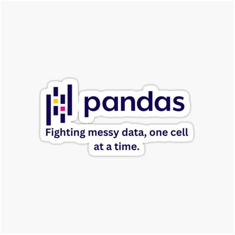 Pandas Programming Jokes Fighting Messy Data Sticker For Sale By Sci