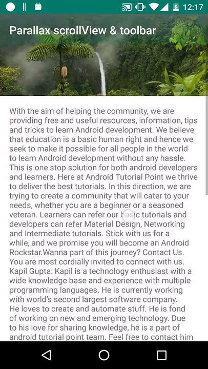 Android Scrollview Tutorial Android Observablescrollview Example Youtube