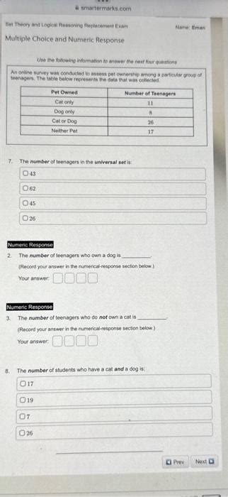 Solved Natre Tman Multiple Choice And Numeric Response Chegg