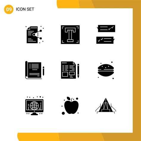 User Interface Pack Of 9 Basic Solid Glyphs Of Medical Doctor Program Support Help Editable