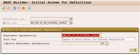 SAP ABAP Central How To Change Screen Field Properties In Purchase Requisitions
