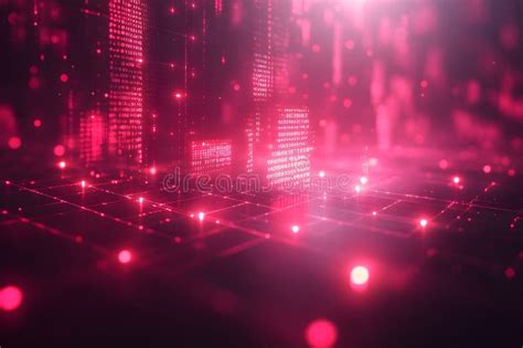 Futuristic Digital Data Matrix Cybersecurity And Technology Background Design Generative Ai