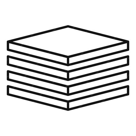 Premium Vector Tiler Stack Icon Outline Tiler Stack Vector Icon For