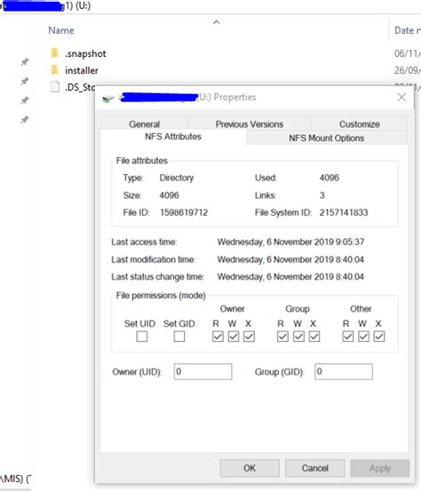 Mount Nfs Volume Windows 10