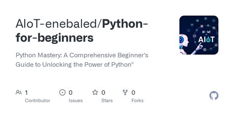 Github Aiot Enebaledpython For Beginners Python Mastery A