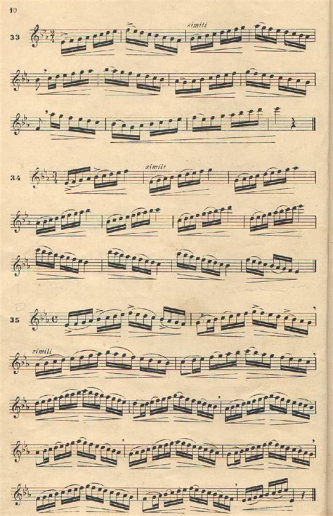 长笛基础练习曲：降e大调指法练习 E Flat Dur 长笛乐谱 乐器资源网