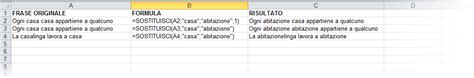 Sostituire Una Parte Di Una Stringa Con Sostituisci Di Excel