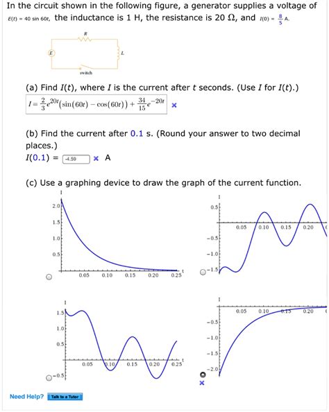 solved in the circuit shown in the following figure a generator