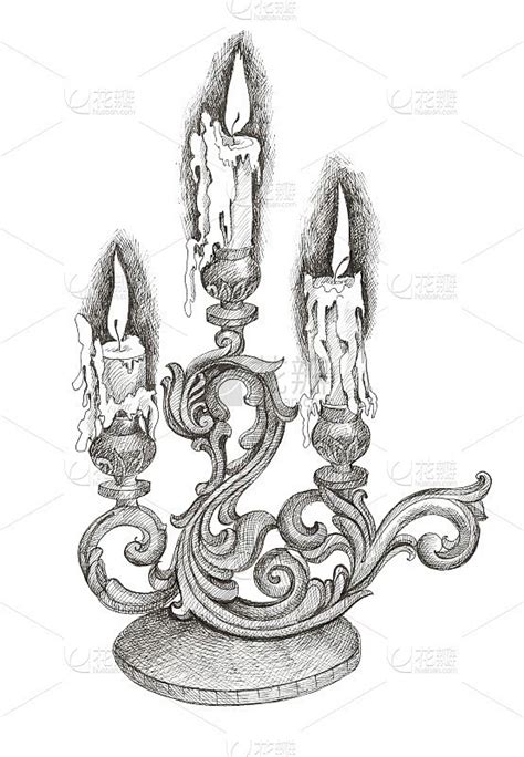 枝状大烛台素材 花瓣网