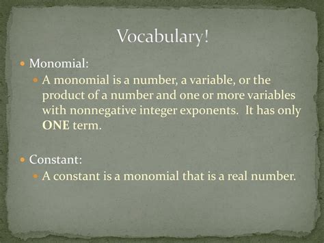 PPT Multiplying Monomials PowerPoint Presentation Free Download ID