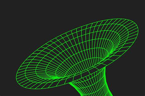 웜홀 기하학적 그리드 와이어프레임 터널 플랫 스타일 디자인 벡터 일러스트레이션 0명에 대한 스톡 벡터 아트 및 기타 이미지