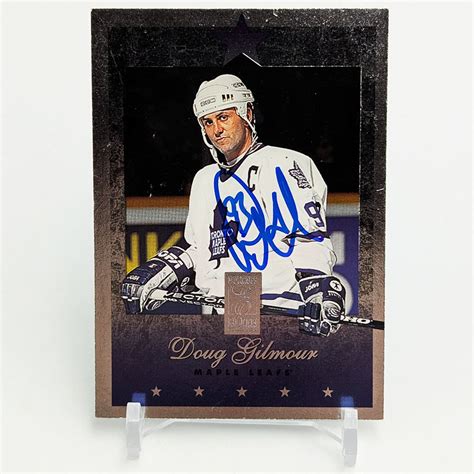Doug Gilmour Autographed 1995 96 Donruss Hockey Card Nhl Auctions