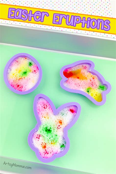 Easter Science Experiment Colorful Fizzing Eruptions Artsy Momma