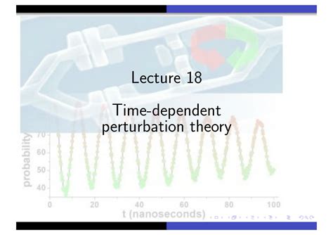 lec18 lecture notes 18 lecture 18 time dependent perturbation theory time dependent
