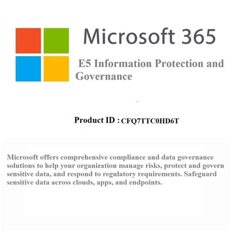 Microsoft 365 E5 Information Protection And Governance For 1 Year Subscription At ₹ 518 Month In