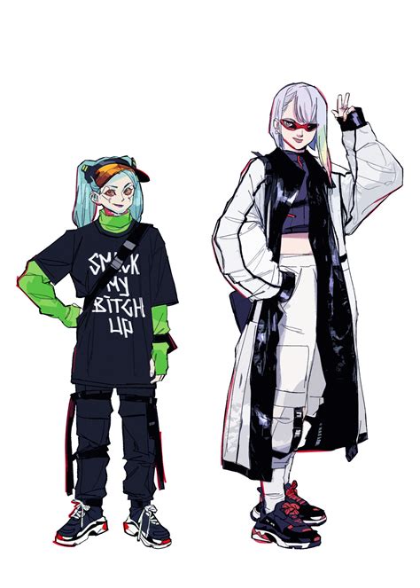 Rebecca And Lucy Cyberpunk And 1 More Drawn By Scuttlebuttin Danbooru