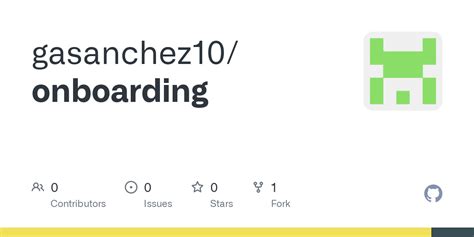 Github Gasanchez10 Onboarding