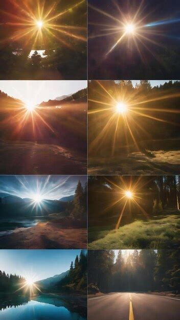 premium ai image lens flare pack 3 overlays