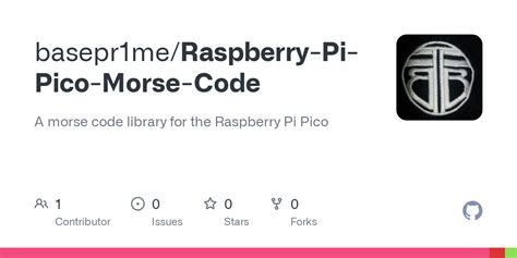 Github Basepr Me Raspberry Pi Pico Morse Code A Morse Code Library For The Raspberry Pi Pico