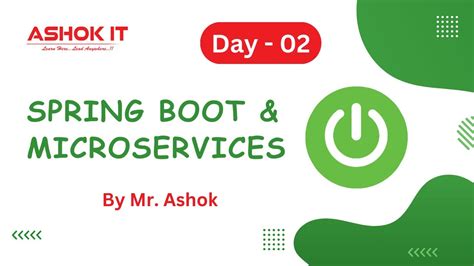 Spring Boot Session 02 Ashok It Youtube