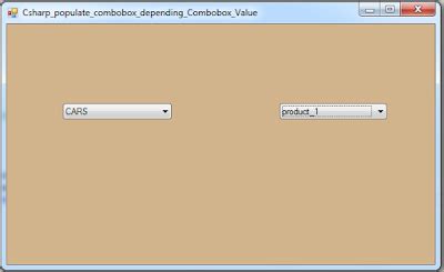 C And Mysql Populate Combobox Depending On Another Combobox Selected Value C Java Php
