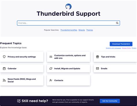 Need Help With Thunderbird Heres How To Get Support