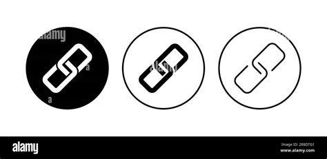 Link Icon Set Hyperlink Chain Symbol Stock Vector Image And Art Alamy