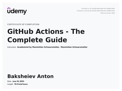 Anton Baksheiev On Linkedin Githubactions Ci Devops Automation Continuousintegration Udemy