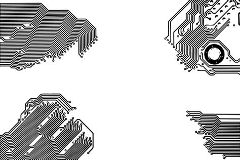 Eps10 벡터 배경 첨단 회로 보드를 추상화 합니다 마이크로칩 배경입니다 Cpu에 대한 스톡 벡터 아트 및 기타 이미지 Cpu 개념 검은색 Istock