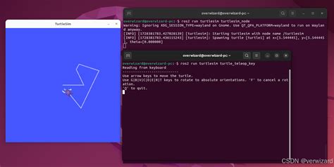 Ros2二十一讲学习——ros2命令行操作ros2键盘控制节点 Csdn博客