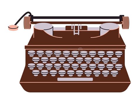 Typewriter Machine Writing Tool Old Item Literature Retro Style Vintage Classic Keyboard Design