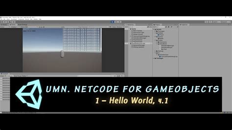 unity multiplayer ngo 1 hello world часть1 youtube