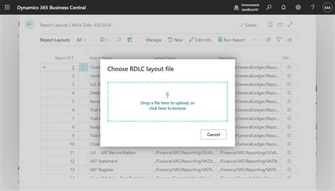 Dynamics 365 Business Central Add Custom Report Layouts To Report Layouts Migrate To System