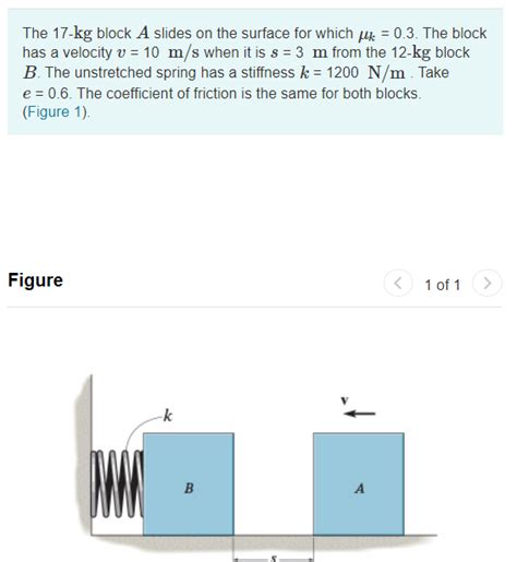 solved the 17 kg block a slides on the surface for which uk