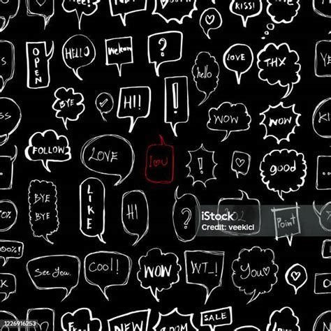 음성 버블 낙서 원활한 배경 원활한 패턴 칠판 Eps10에 그림 그림 손으로 그린 벡터 그리기에 대한 스톡 벡터 아트 및 기타 이미지 그리기 기포 낙서 드로잉