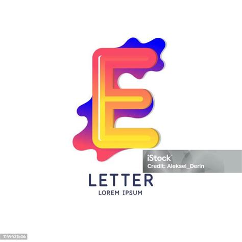 라틴어 알파벳의 E 문자입니다 밝고 현대적인 스타일의 문자를 표시 합니다 기업 비즈니스에 대한 스톡 벡터 아트 및 기타 이미지 기업 비즈니스 대문자 로고 Istock