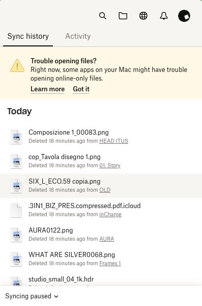 online dropbox files getting deleted while syncing to laptop the dropbox community