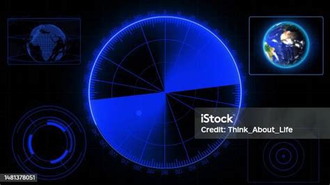 디지털 기술 세계 지도 레이더 화면 디스플레이 배경을 보여주는 다양한 정보 0명에 대한 스톡 벡터 아트 및 기타 이미지 0명 3차원 형태 개념 Istock