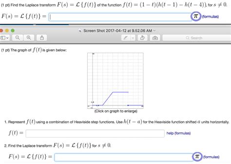 solved find the laplace transform f s l{f t } of the