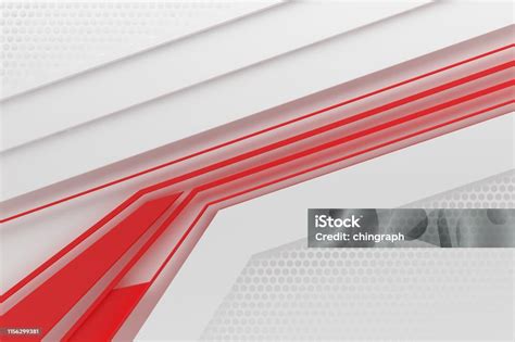 흰색 빨간색 빛 3d 그래픽 배경 일러스트 패턴입니다 복사 공간이 있는 추상 공백입니다 0명에 대한 스톡 사진 및 기타 이미지 0명 3차원 형태 공란 Istock