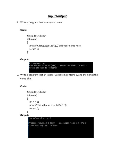 Input Output Pdf Integer Computer Science Computer Architecture