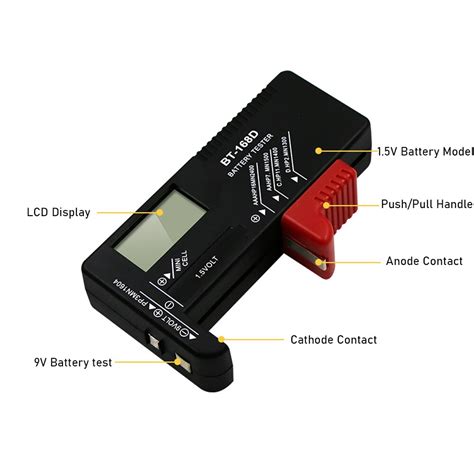 Digital Battery Tester 9v 1 5v Aa Aaa Battery Capa Grandado