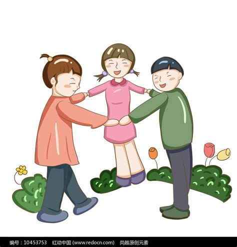 手绘社会核心价值观文明城市团结友善插画图片下载 红动中国