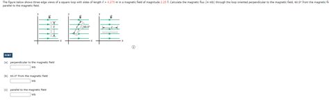 [solved] the figure below shows three edge views of a square loop with