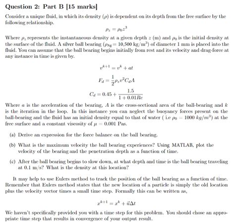 Question 2 Part B 15 Marks Consider A Unique