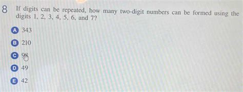 solved 8 if digits can be repeated how many two digit numbers can be