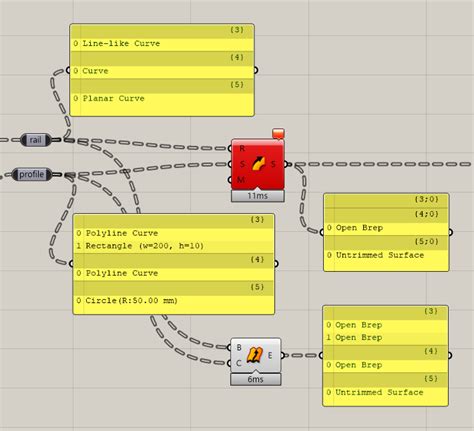 Swept Geometries With Tree Structure Grasshopper Mcneel Forum