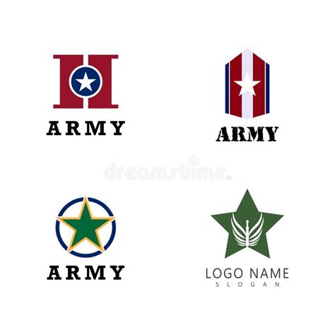 Army Logo Vector Military Template Symbol Design Stock Vector Illustration Of Wing Shield