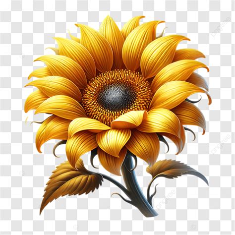 생생한 노란색 꽃잎과 씨앗 센터로 피는 해바라기 지독한 해바라기 떠는 Png 일러스트 및 이미지 에 대한 무료 다운로드 Pngtree